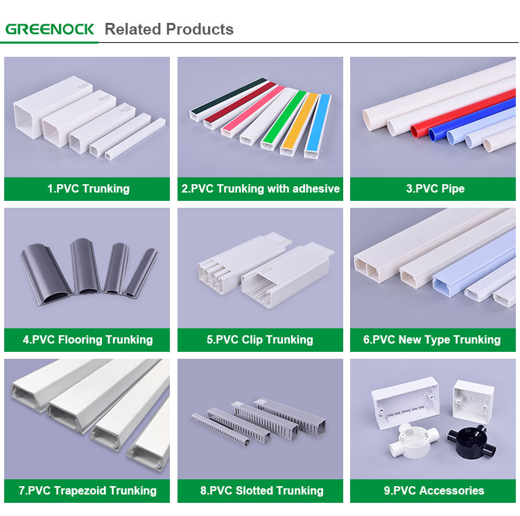Flexible installation pvc electrical square cable tray and cable ...