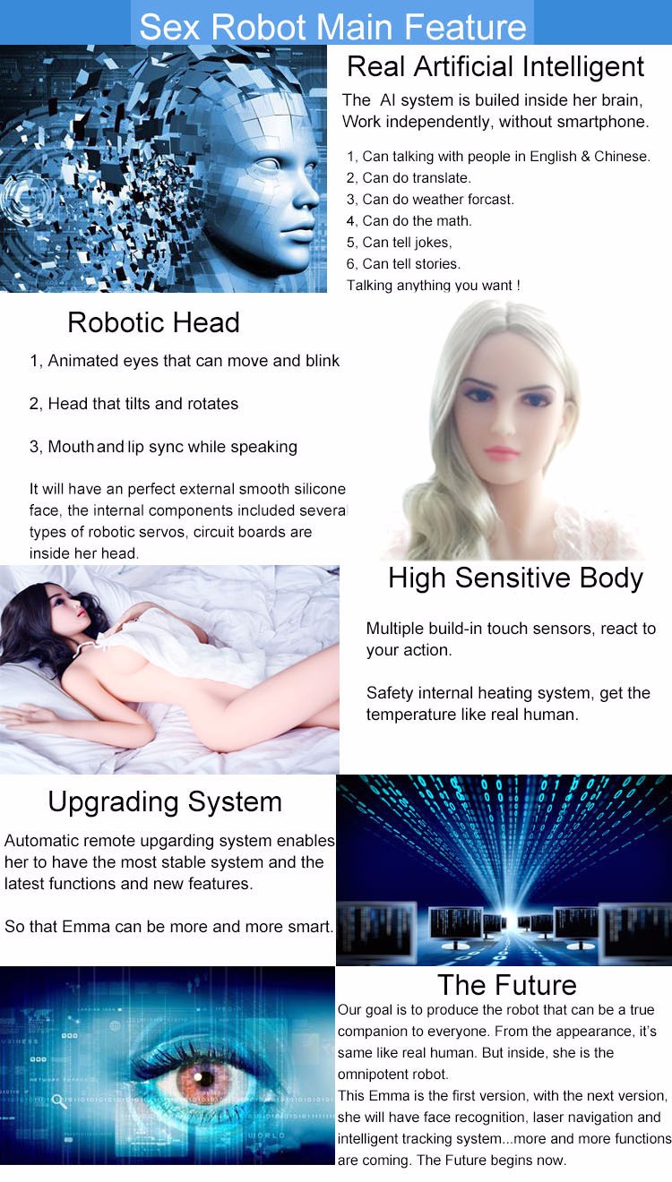 2020 Ai Humanoid Sex Doll Robot Emma Instead Of Japanese Silicone Love