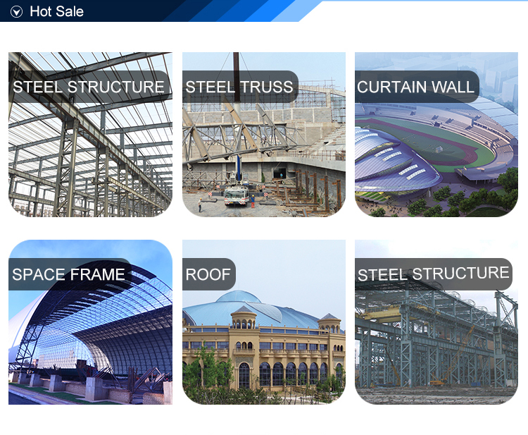 Prefab Structural Mild Steel Truss Space Frame Spider Glass Curtain ...