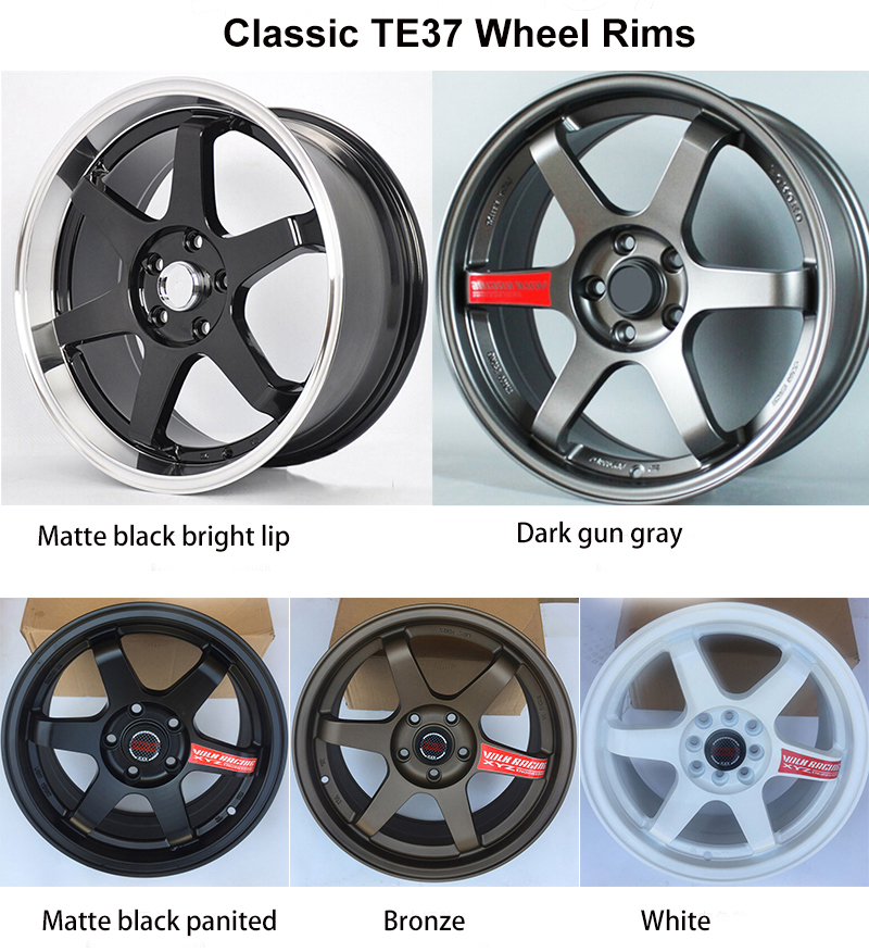 Concave wheels Rays Volk Racing TE37 Wheel rim 18x8J ET 42 PCD 5X112 CB ...