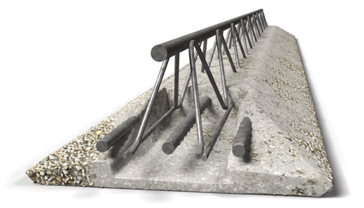 Lattice girder (truss) of precast concrete structures especially for ...